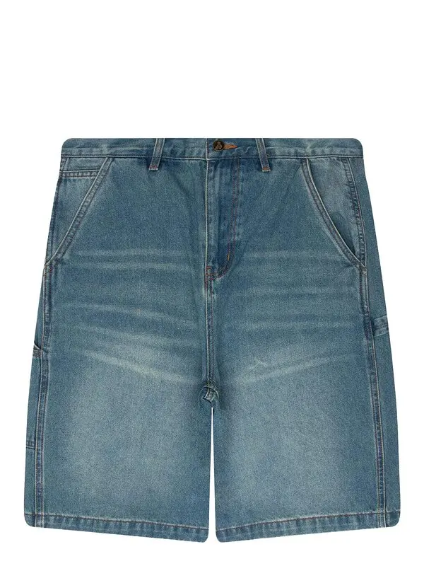 ONE OF THESE DAYS Denim Painter Shorts - Blue