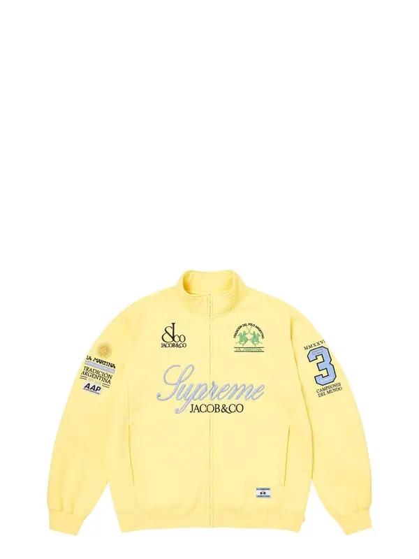Supreme X La Martina X Jacob & Co Zip Up Sweatshirt - Yellow