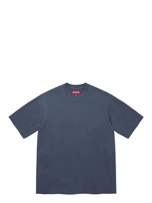 Supreme Rhinestone Script Short-sleeve Top - Blue