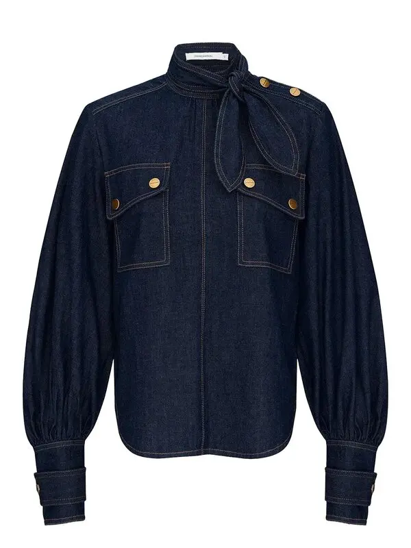 Zimmermann Denim Cargo Shirt - Multicolor