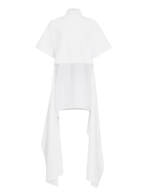 Alaïa Asymmetrical High Neck T-shirt - Multicolor
