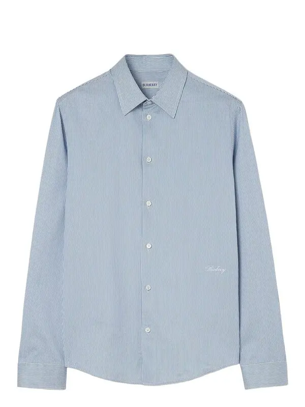 Burberry Striped Cotton Shirt - Multicolor