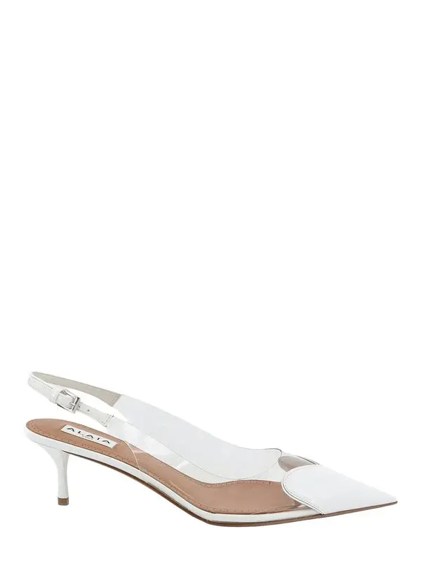 Alaïa Le Coeur Slingback Pvc And Leather Pumps - Multicolor