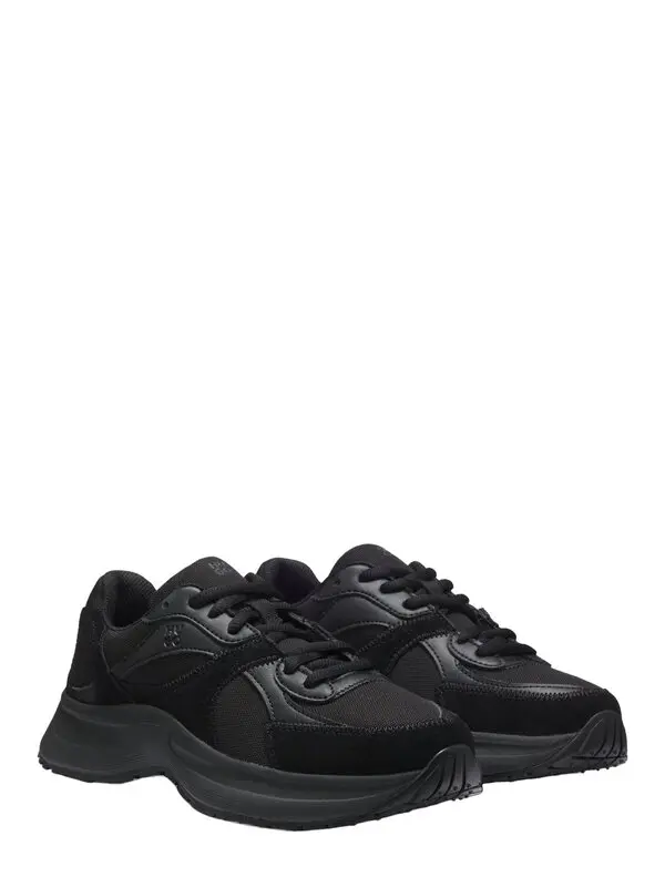 Hugo Canvas And Leather Sneakers - Black