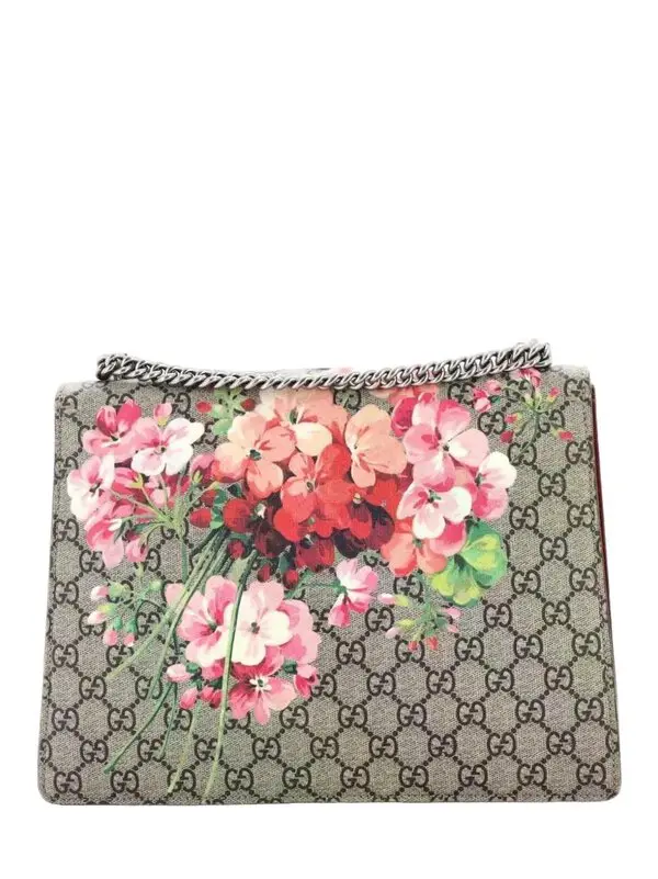 Gucci Dionysus Blooms Print Gg Coated Canvas Medium Shoulder Bag - Brown