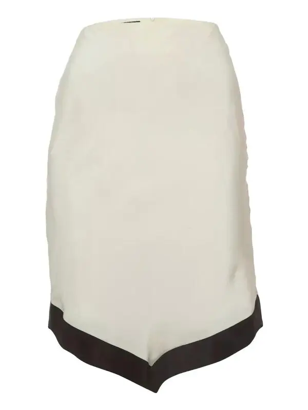 Emporio Armani Asymmetrical Mini Skirt - Neutrals