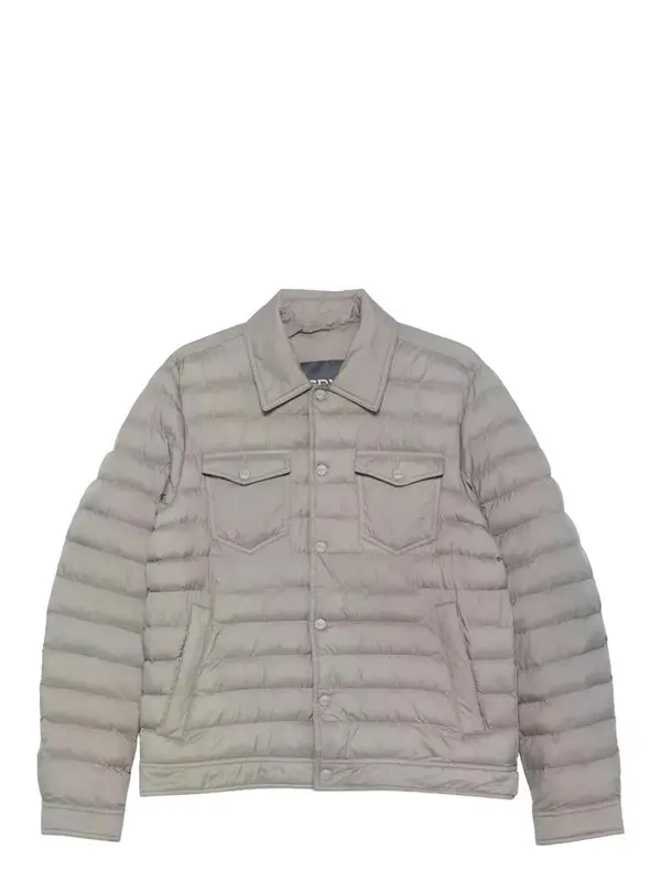 Herno Quilted Press-stud Jacket - Grey