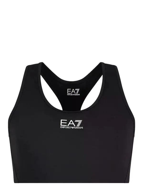 EA7 Logo-print Tank Top - Black