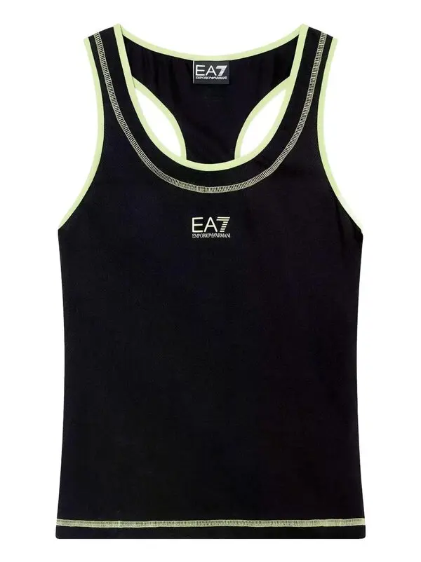 EA7 Racer-back Tank Top - Black
