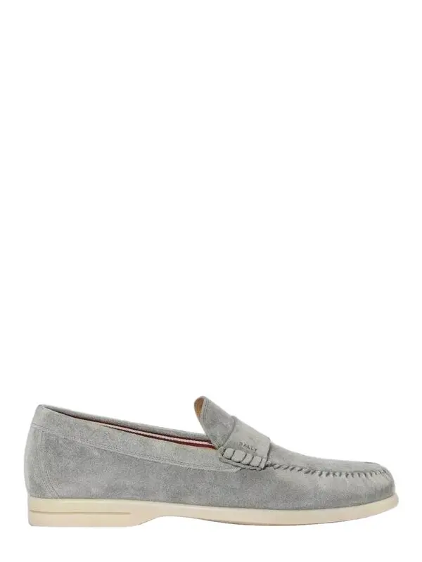 Bally Whipstitch Suede Loafers - Blue