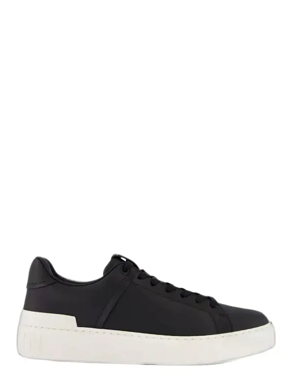 Balmain B-court Leather Sneakers - Black