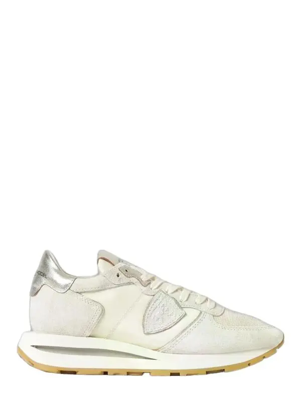 Philippe Model Tropez Haute Lace-up Suede Sneakers - Neutrals