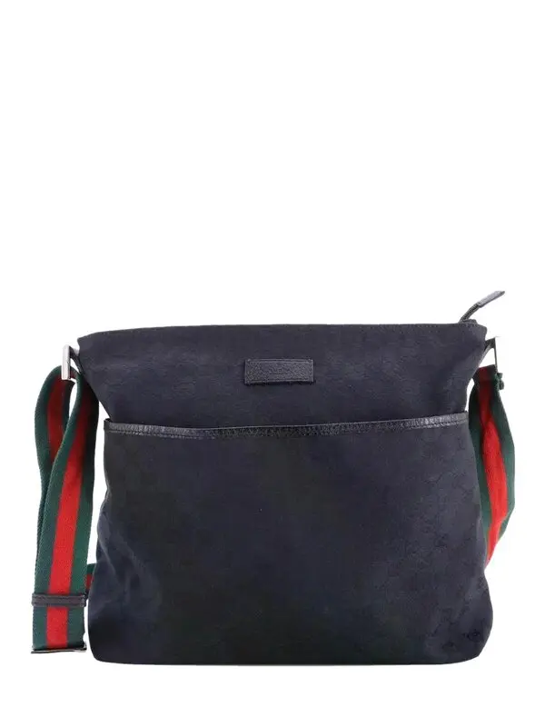 Gucci Gg Canvas Medium Messenger Bag - Black