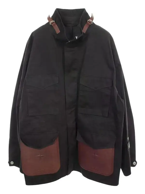Dior 2010s X Stone Island Elbow-patch Jacket - Black