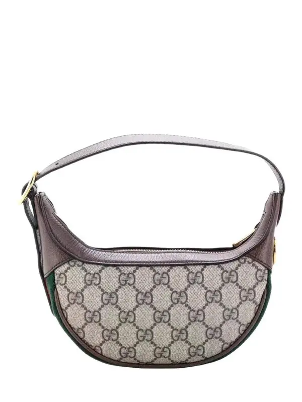 Gucci Ophidia Half Moon Mini Hobo Bag - Brown