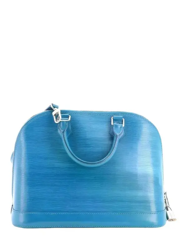 LOUIS VUITTON Alma Handbag Epi Leather Pm Satchel - Blue