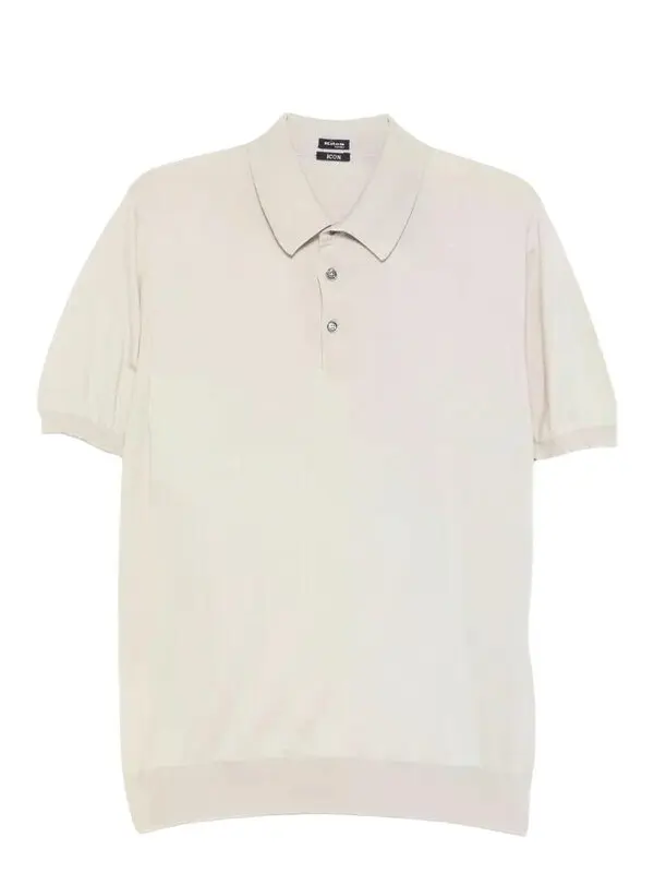 Kiton Short-sleeve Polo Shirt - Neutrals