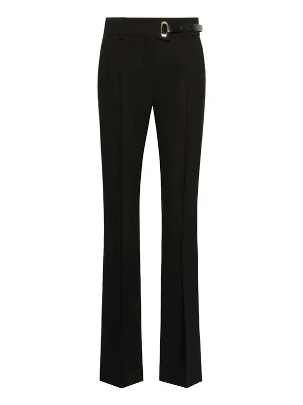 Max Mara Slim-fit Stretch Viscose Trousers - Black