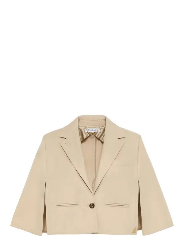 Max Mara Water-repellent Gabardine Cape - Stone