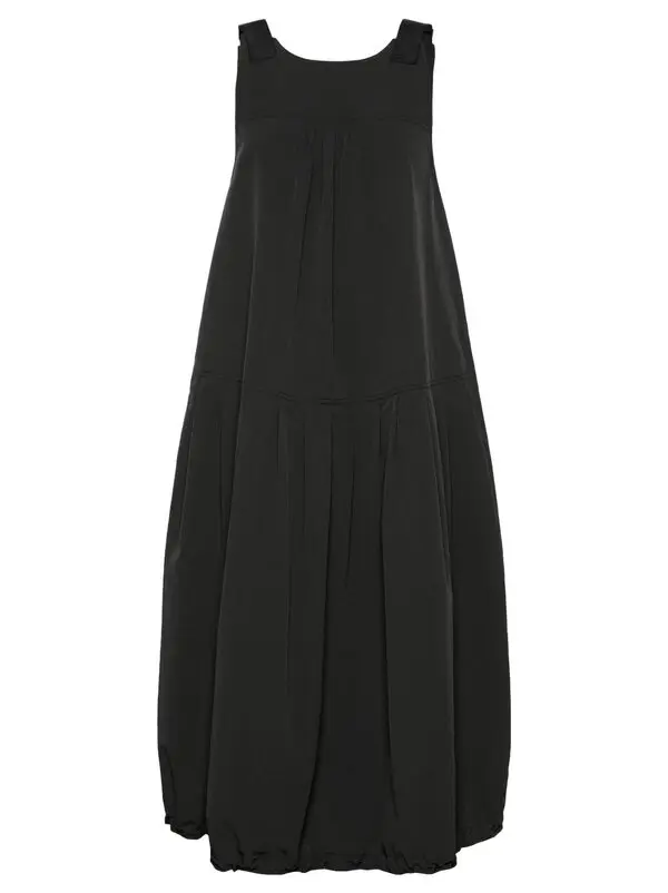 Max Mara Sleeveless Water-repellent Canvas Maxi Dress - Black