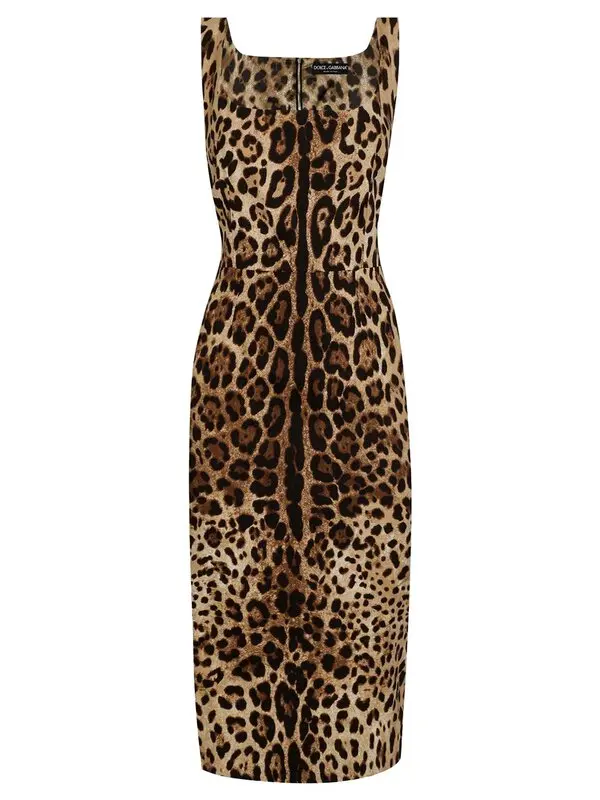 Dolce & Gabbana Sleeveless Midi Dress - Multicolor