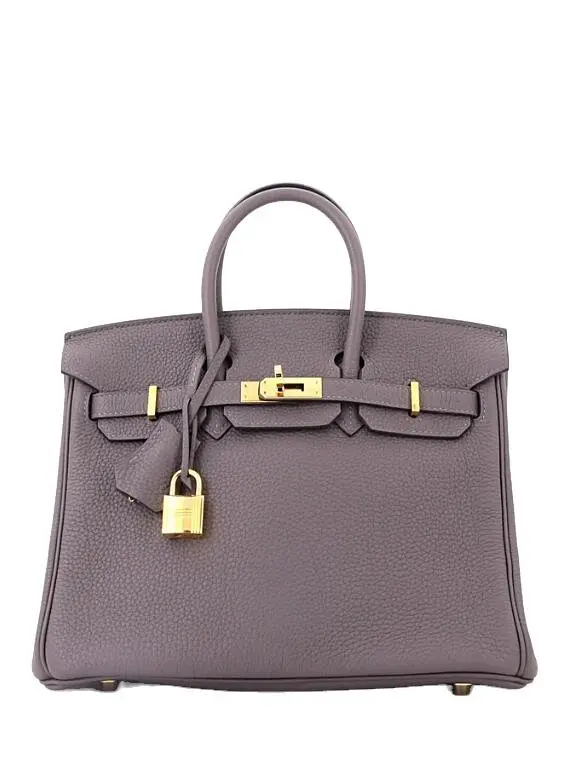 Hermès Birkin 25 Handbag Grey Togo With Gold Hardware - Gris Meyer