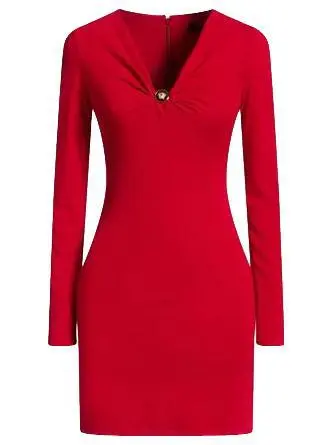 Versace Mini Dress Polyester Elastane - Red