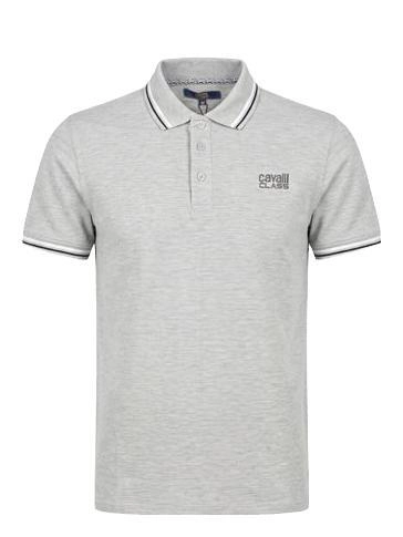 Roberto Cavalli Polo Shirt Size Cotton - Grey