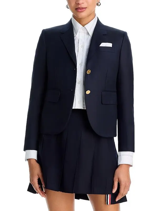 Thom Browne High Armhole Sport Coat - Navy