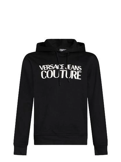 Versace Cotton Sweatshirt With Logo - Black