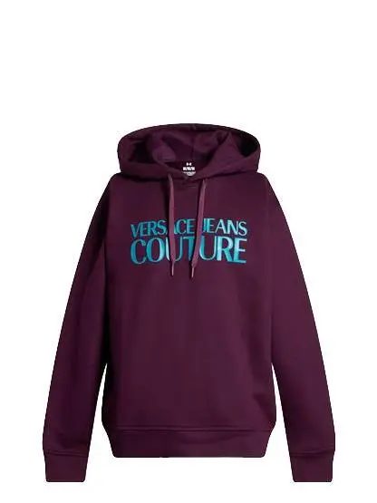 Versace Cotton Sweatshirt With Logo - Red