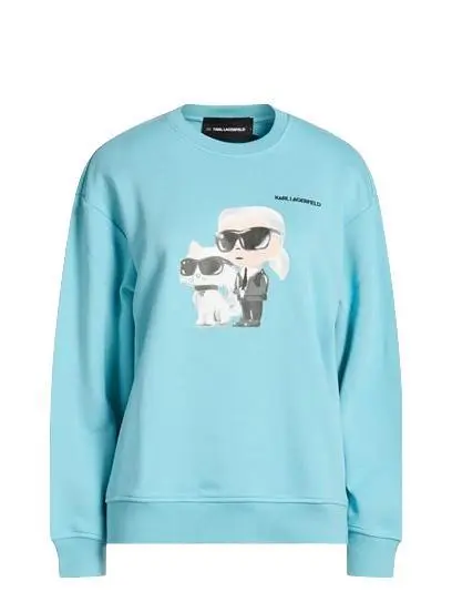 Karl Lagerfeld Organic Cotton And Recycled Polyester Sweatshirt - Blue