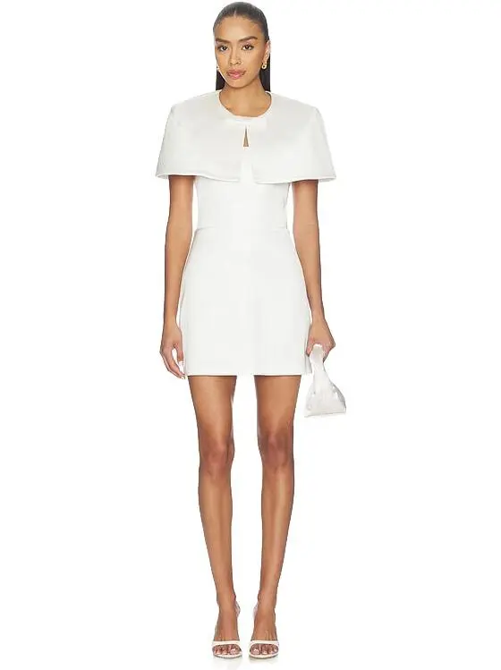 Amanda Uprichard Elyna Capelet Dress - Ivory
