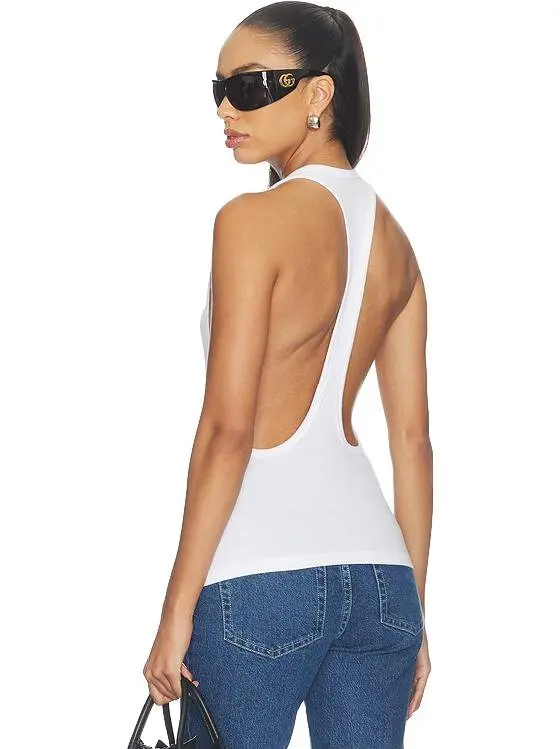 Cotton Citizen The Verona Slim Racerback Tank - White