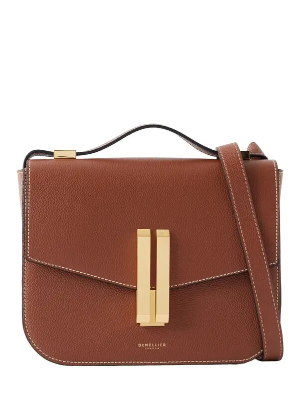 DEMELLIER The Vancouver Leather Clutch - Brown
