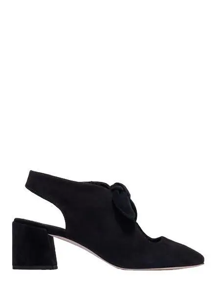 Bernardo Angelina Slingback Pump With Bow Detailing - Black