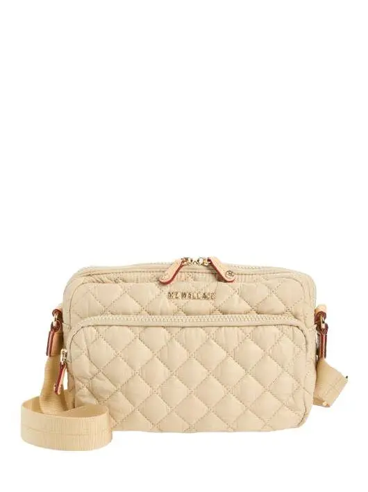 Mz Wallace Quilted Nylon Camera Bag - Buff 2