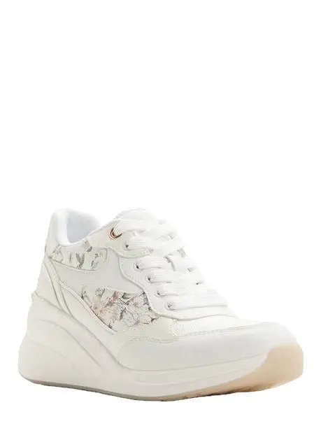 Aldo Asiejan Wedge Sneakers - White Multi