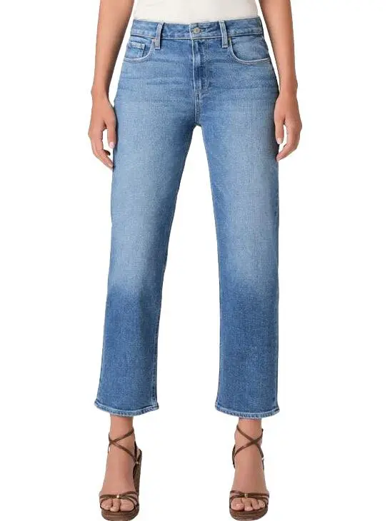 Paige Mason Mid Rise Ankle Straight Leg Jeans - Eames