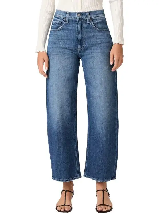 Paige Arellia High Waist Ankle Barrel Jeans - Stoneview