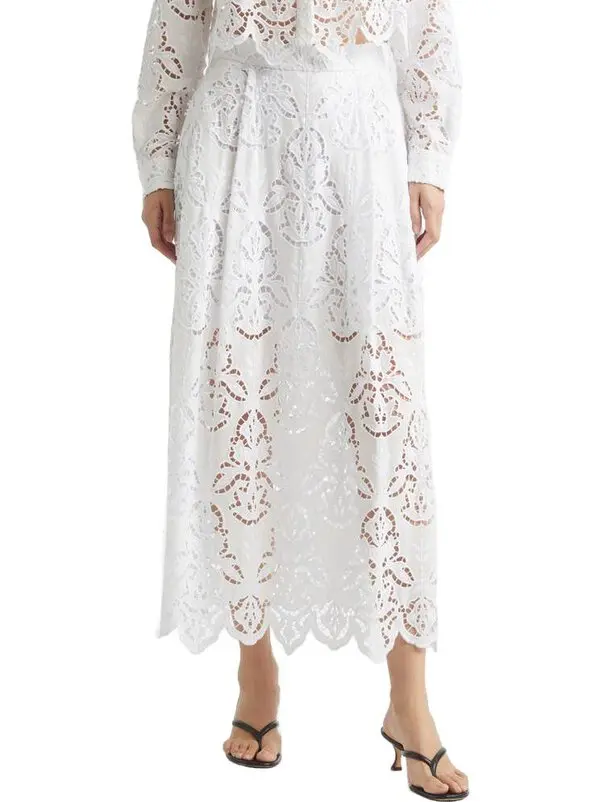 TOCCIN Stacy Midi Skirt - Optic