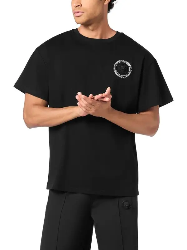 PLEIN SPORT T-shirt Round Neck Ss Logo - Black