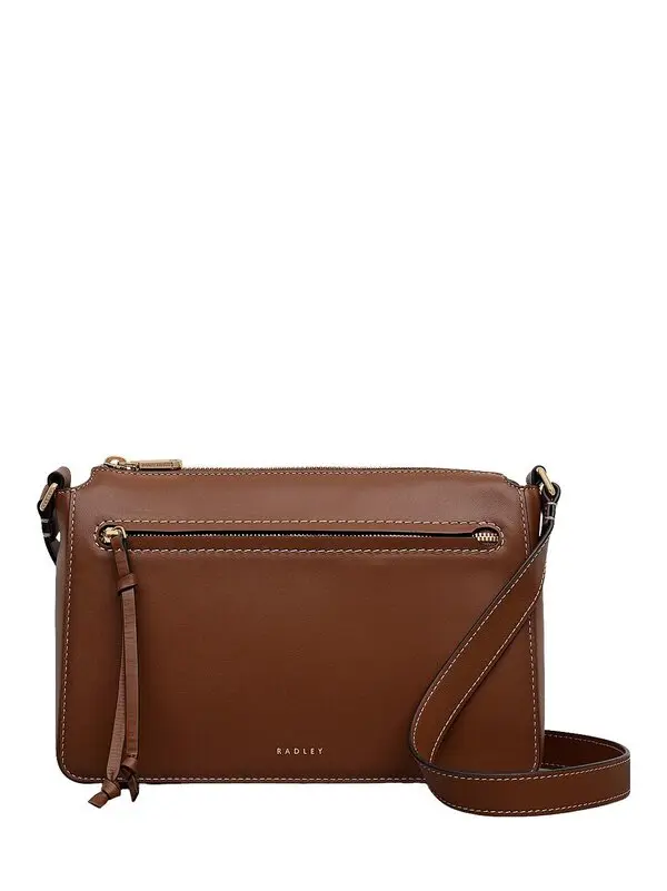 RADLEY Fountain Park Ziptop Crossbody Bag - Cognac