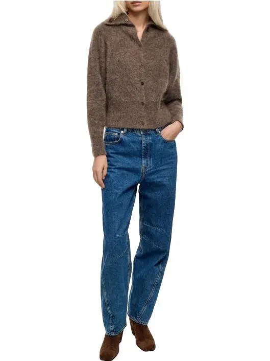 Bimba Y Lola Mid-rise Barrel Jeans - Medium Blue