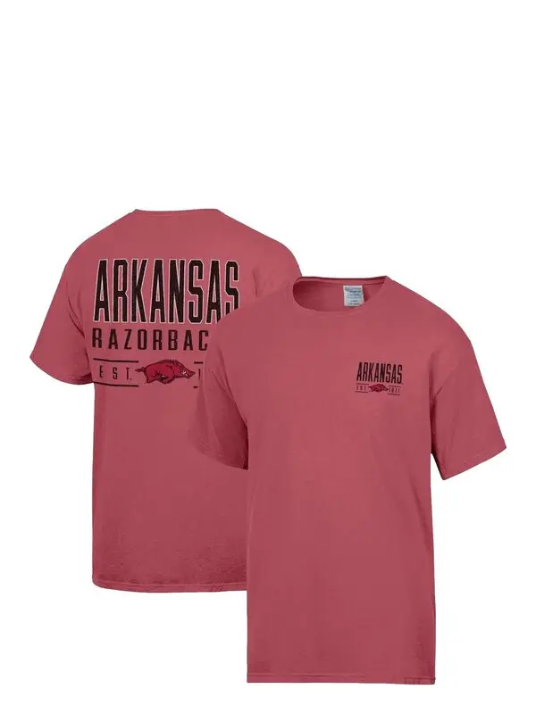 COMFORTWASH Arkansas Razorbacks Big Name T-shirt - Cardinal