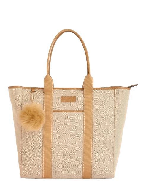 POM POM LONDON Lulworth Tote Bag - Maple