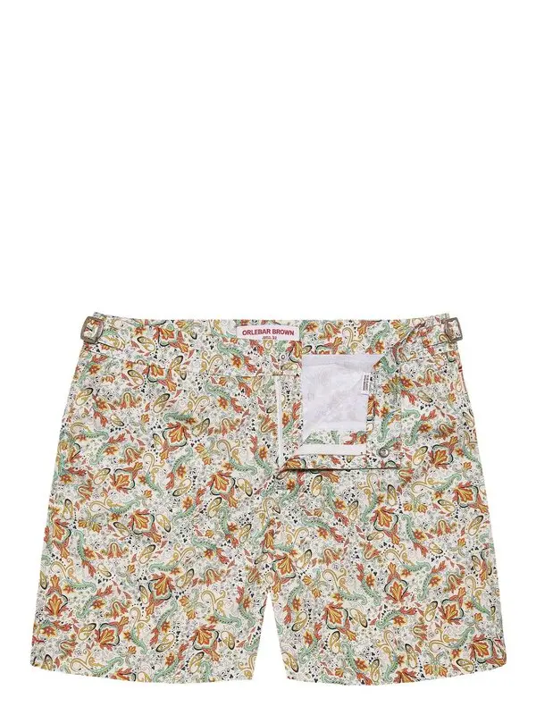 Orlebar Brown Bulldog Mid-length Swim Shorts Fairground Print - Multi/vermillion