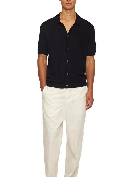 Orlebar Brown Tiernan Classic Fit Capri Collar Mercerised Cotton Shirt - Night Iris