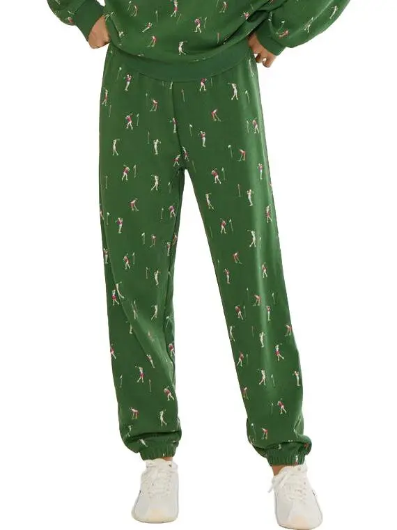 Beach Riot Nash Print Cotton Joggers - Under Par