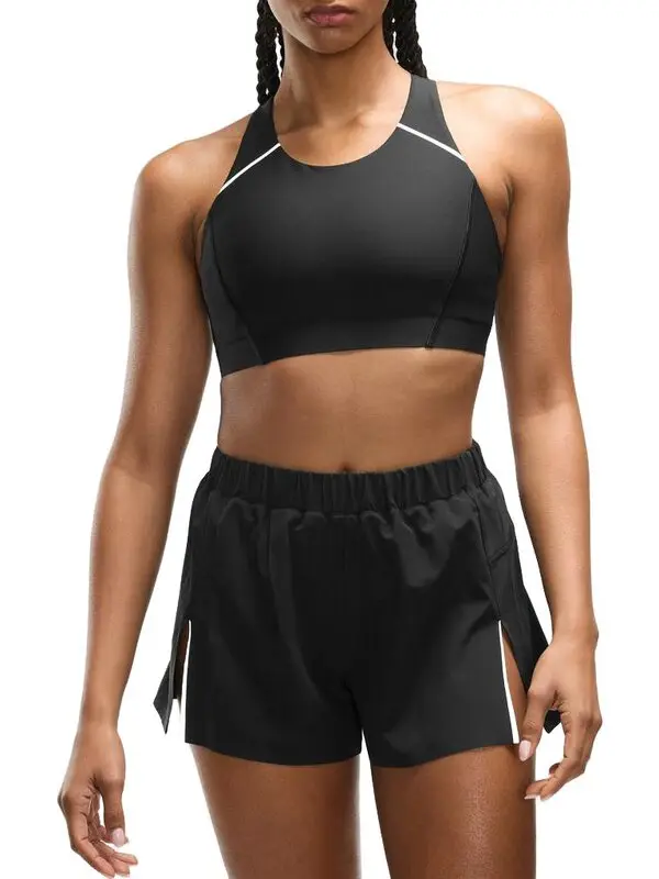 PELOTON Paceform Longline Racer Front Bra - Black